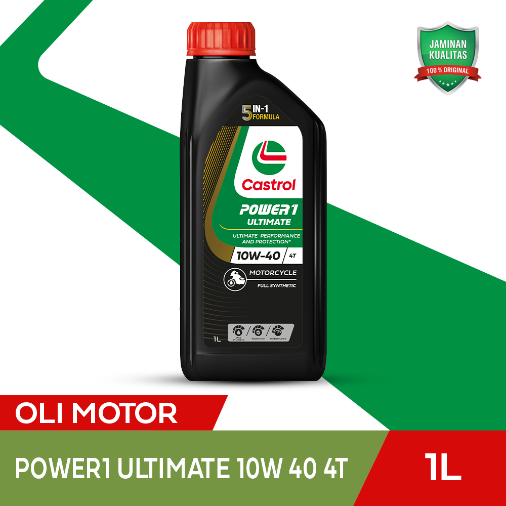 Jual Oli Mesin Motor Castrol POWER1 Ultimate 4T 10W-40 (1L) | Shopee Indonesia