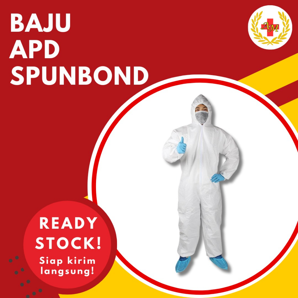 Jual Baju APD (Alat Pelindung Diri) Baju Hazmat Coverall bahan Spunbond ...