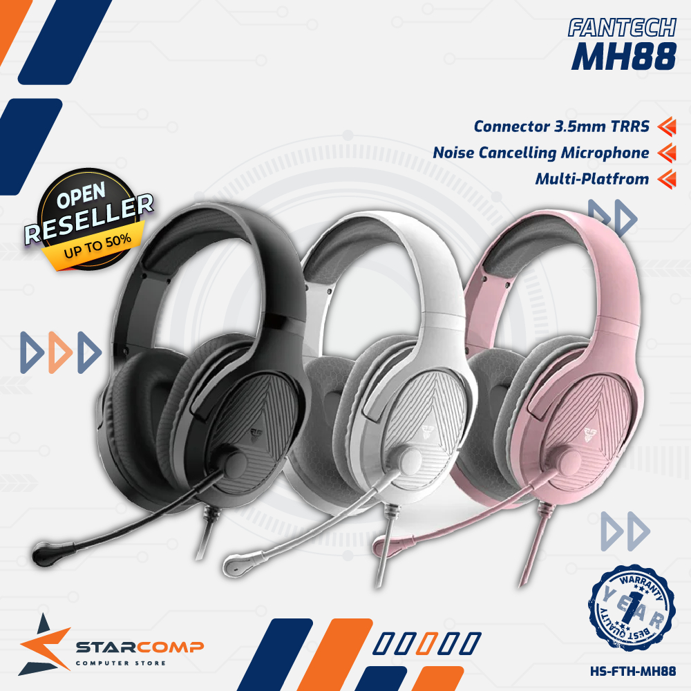 Jual Fantech MH88 TRINITY Multiplatform Headset Gaming Mobile FREE SPLITTER | Shopee Indonesia