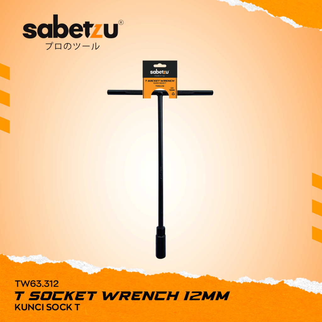 Jual SABETZU Socket Wrench T Handle Black Variant 12mm - Kunci Shock T ...