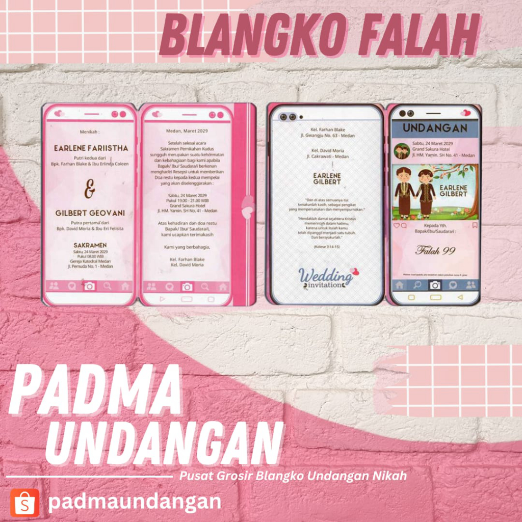 Jual Blangko Undangan Falah 99 | Pusat Grosir Blangko | Padma Undangan | Shopee Indonesia