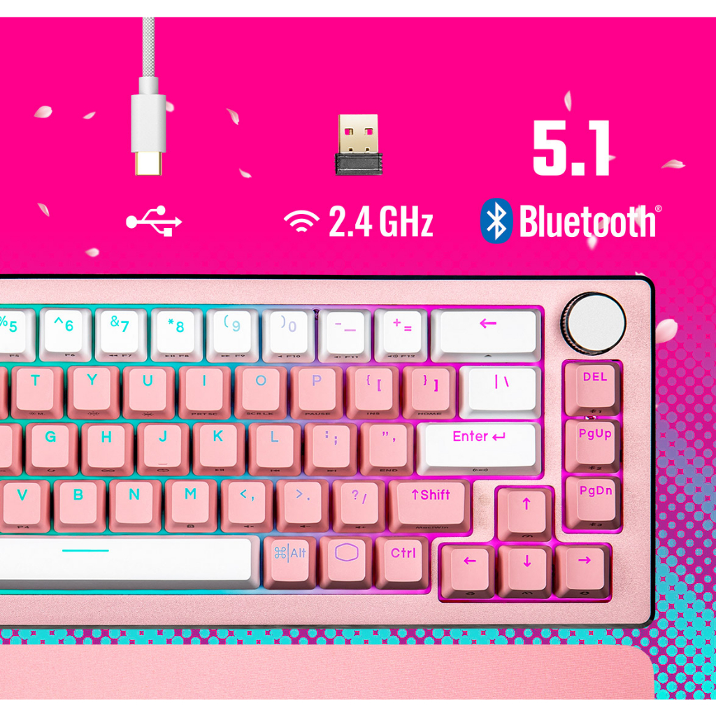 Jual Cooler Master CK721 65% RGB Hybrid Mechanical Gaming Keyboard ...