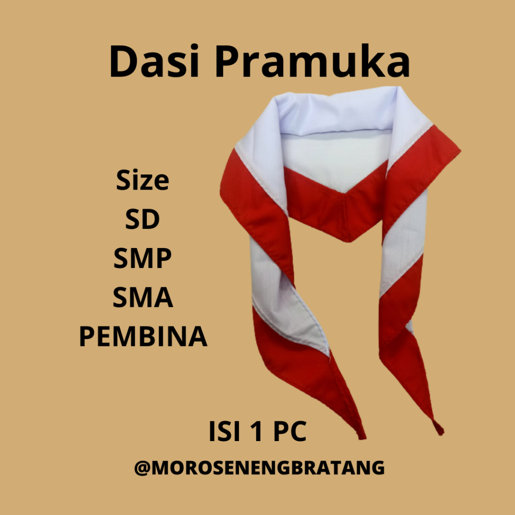 Jual Dasi Hasduk pramuka SD SMP SMA Pembina - Kacu | Shopee Indonesia