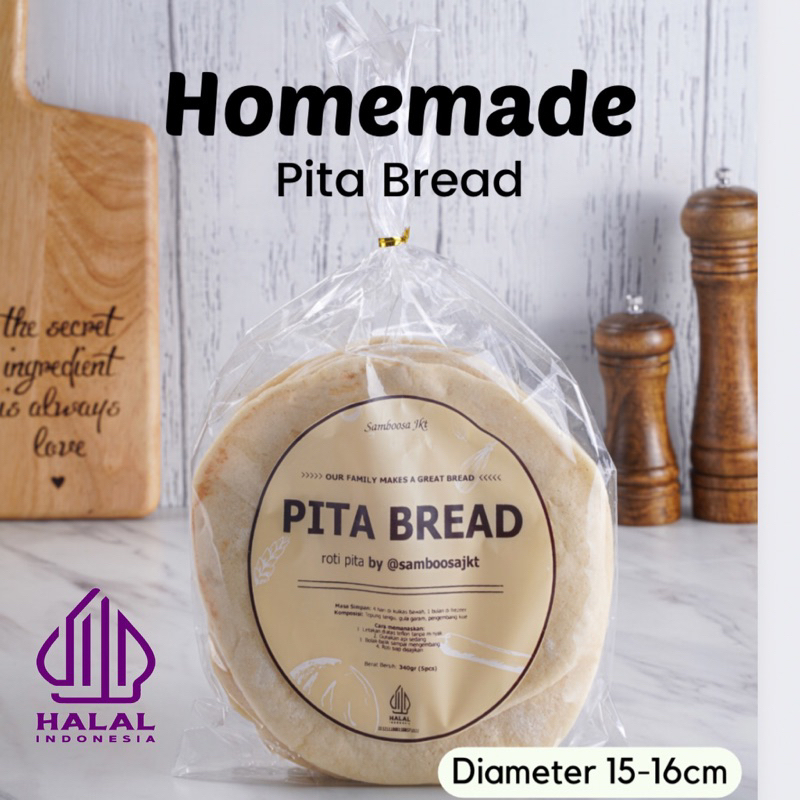Jual Roti Pita Bread Original isi 5pcs( frozen) . | Shopee Indonesia