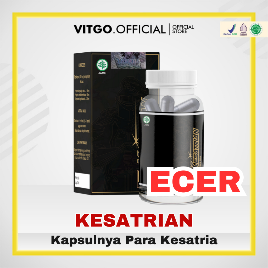 Jual Kesatrian Obat Kuat Kapsul Herbal Original Keatrian Kapsul ...