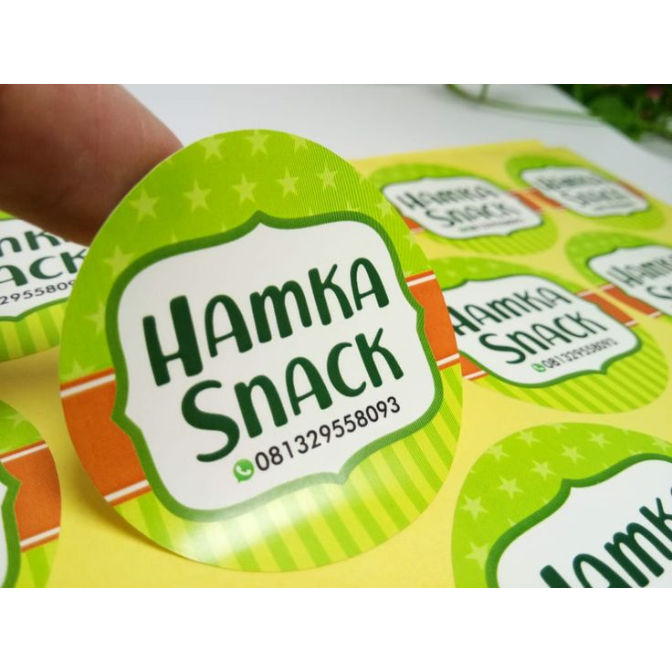 Jual Stiker Label Kemasan Produk Bahan Plastik putih susu dan ...