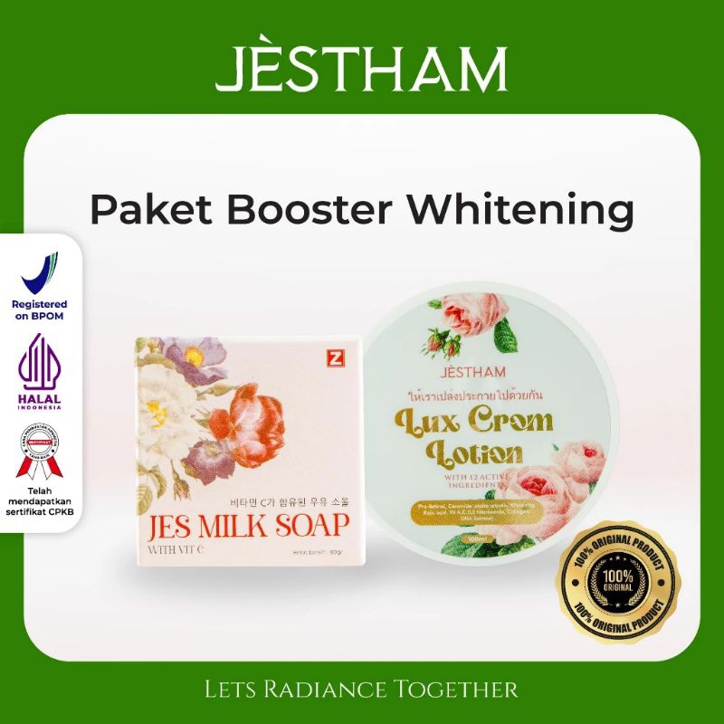 Jual JESTHAM Paket Booster Whitening Pemutih Badan | Shopee Indonesia