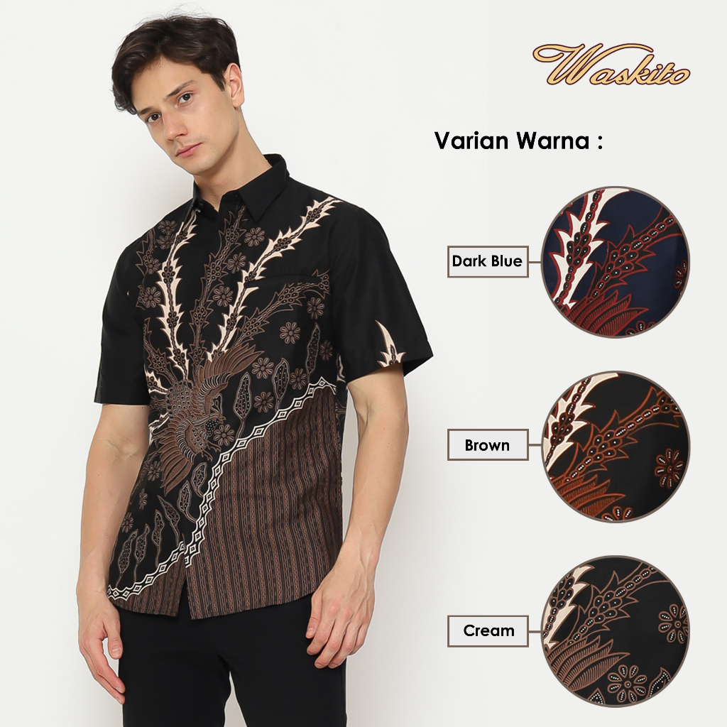 Jual Waskito Hem Batik Katun Premium Pria Slimfit HB PR 43749 | Shopee ...