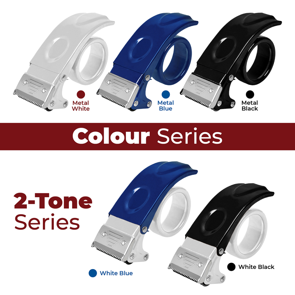 Jual Tape Dispenser Box Steel Pemotong Selotip Lakban Cutter Packaging ...