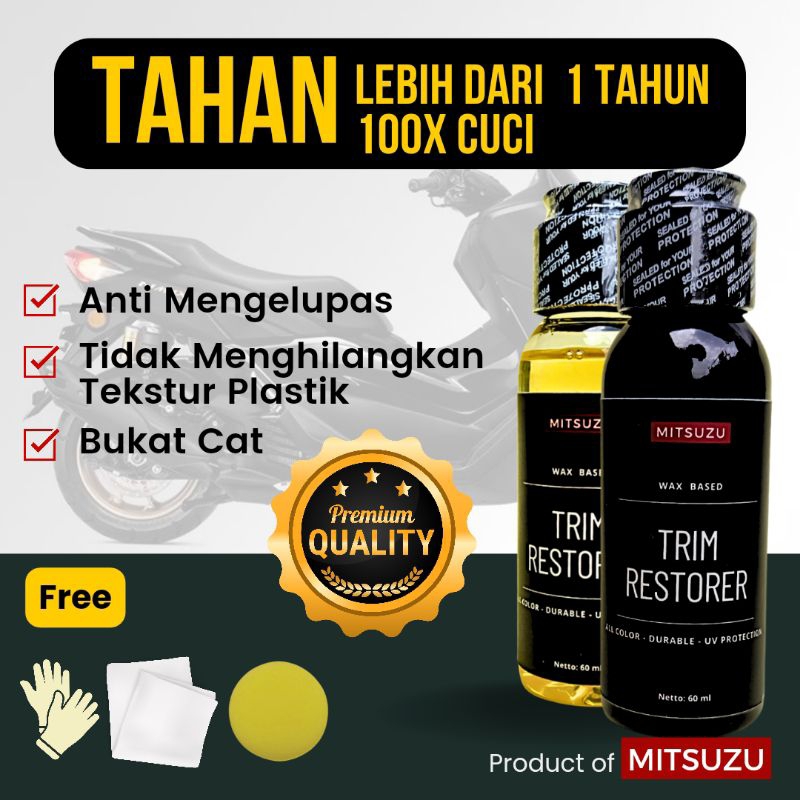 Jual Mitsuzu PREMIUM Trim Restorer All Color - Penajam warna super ...