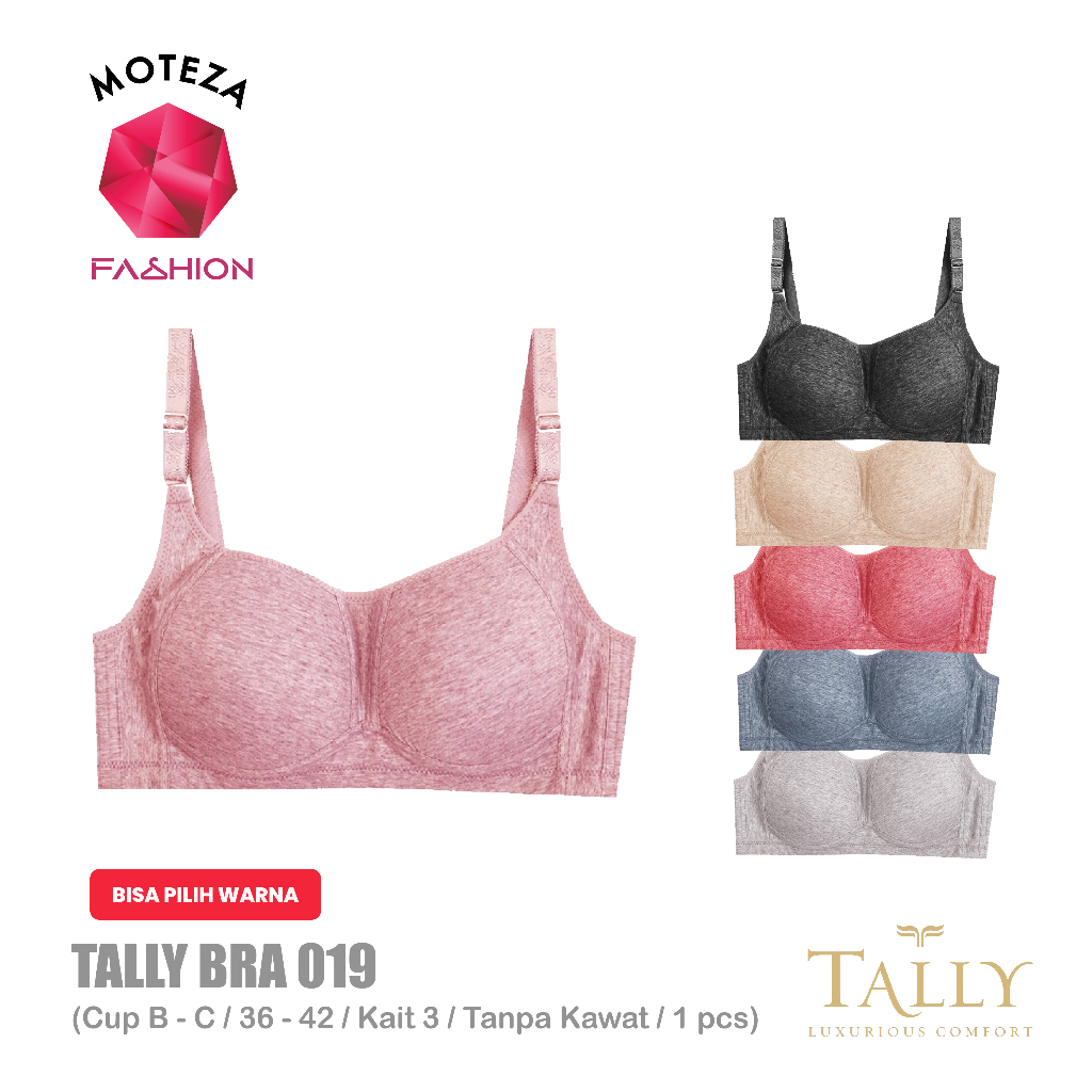 Jual Tally 019 Bra BH Wanita | Busa Tipis | Full Cup B - C | Tanpa ...