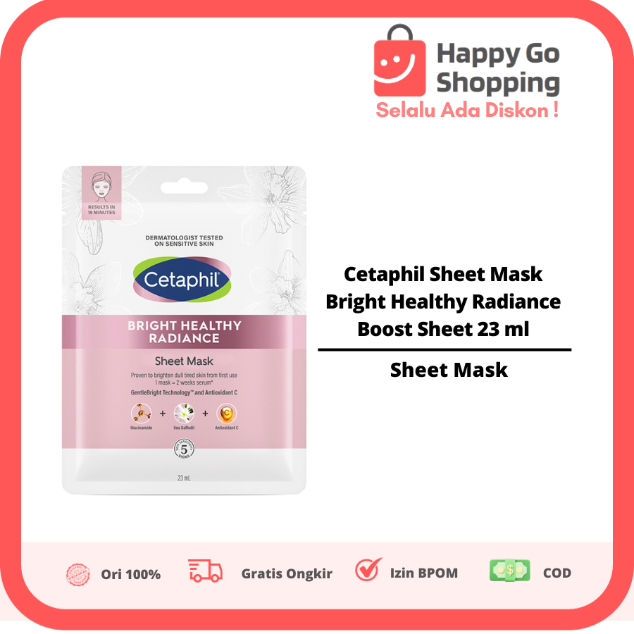 Jual Cetaphil Sheet Mask Bright Healthy Radiance Boost Sheet 23 ml ...