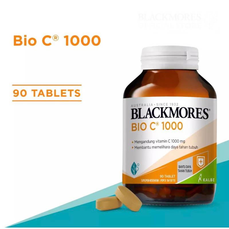 Jual Blackmores Bio C 1000 90 Tablets Exp Agustus 2024 | Shopee Indonesia