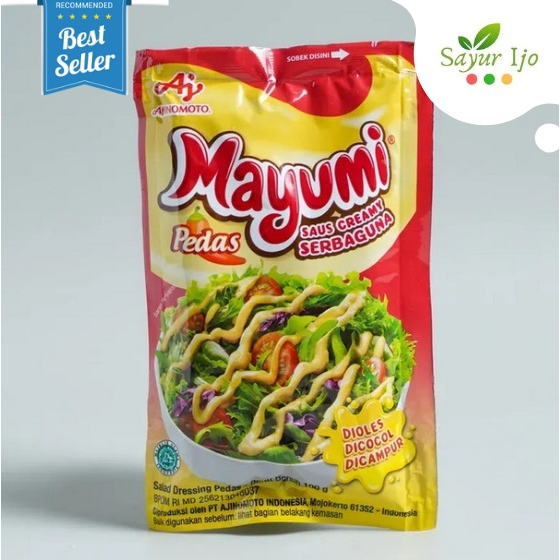 Jual MAYUMI Mayonnaise Pedas 100 Gram / Pack Saos Dressing Mayonaise ...