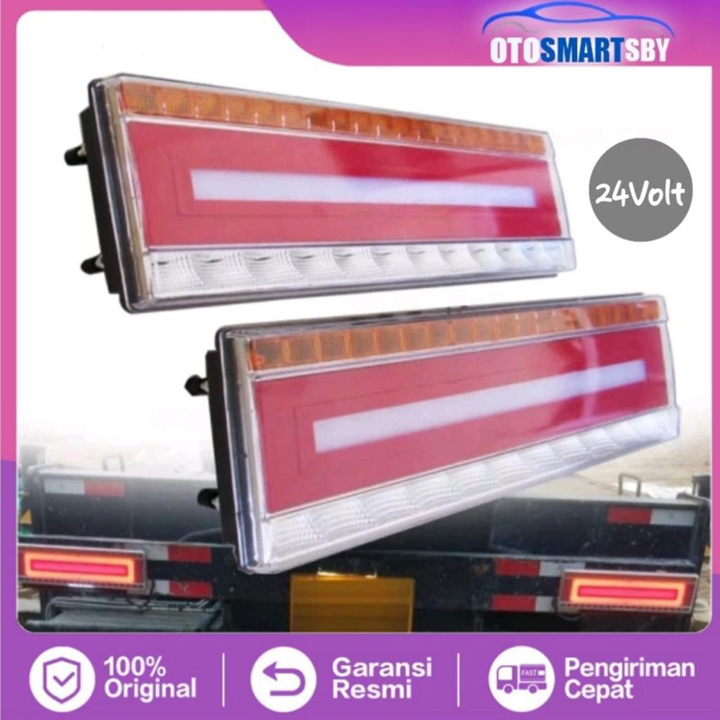 Jual Stop Lamp 24 Volt Lampu Rem Truk Truck Universal 3 Warna Lampu ...