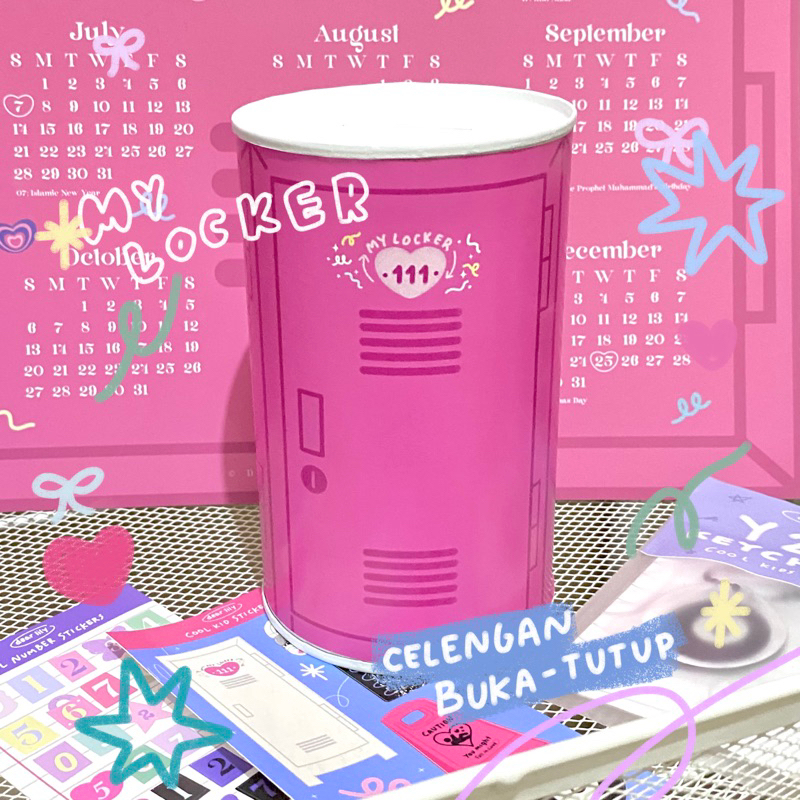 Jual Dear Lily - Celengan Buka Tutup Locker Aesthetic / Money Container Cutie Locker / Loker ...