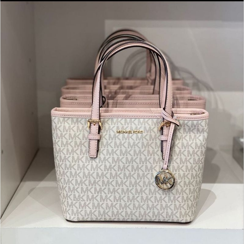 Jual tas Michael Kors MK caryall xs signature blush original authentic ...