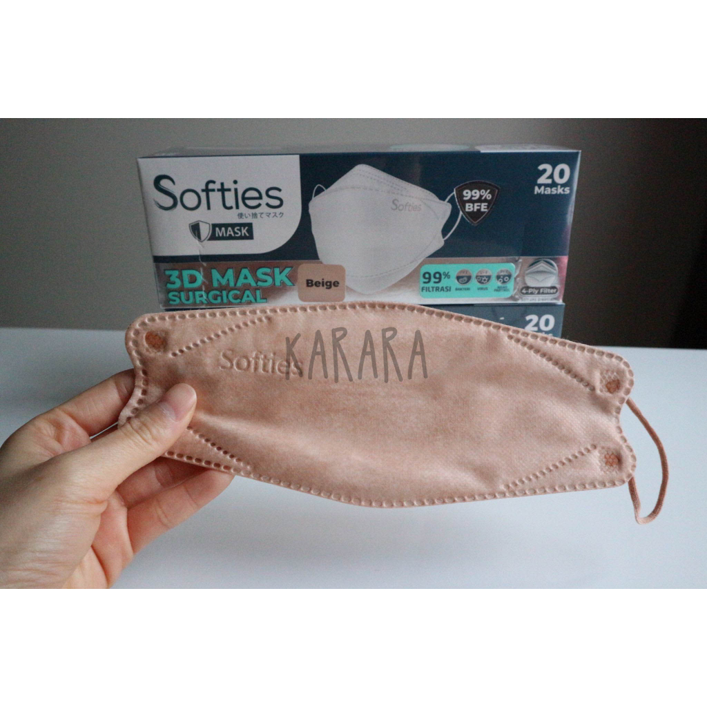 Jual MASKER SOFTIES 3D MASK SURGICAL 4ply - KF94 | Shopee Indonesia