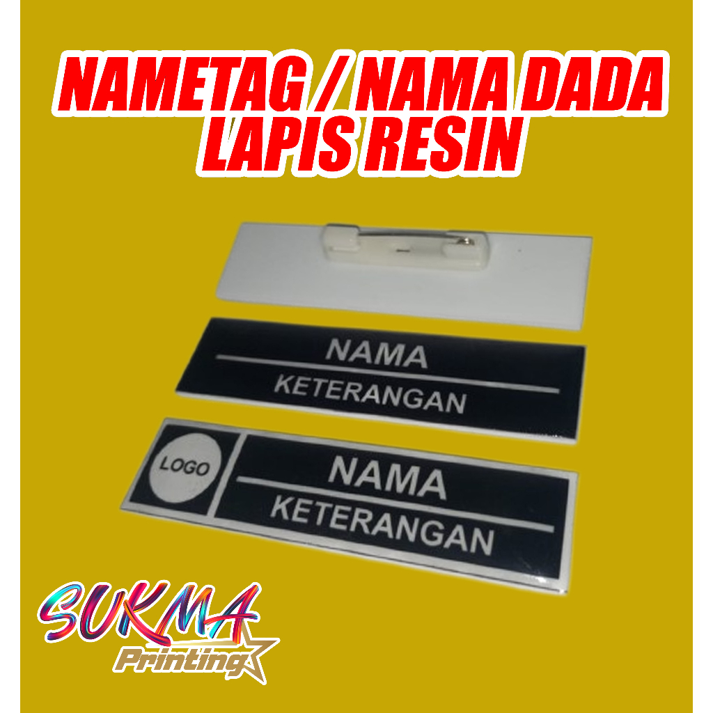 Jual Name tag Dada Akrilik Peniti / Nama Dada Akrilik /satuan | Shopee ...