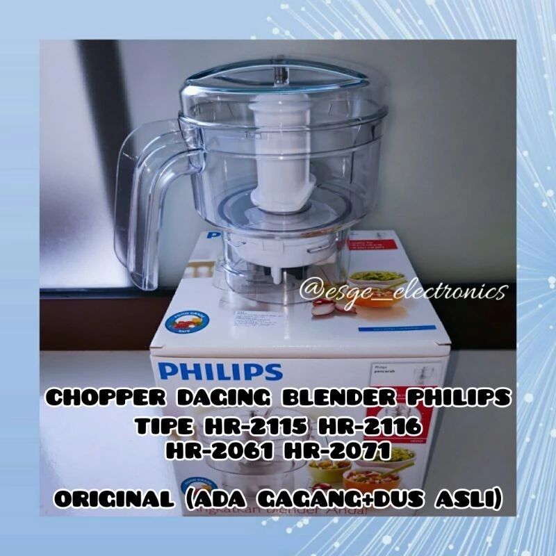 Jual ORIGINAL CHOPPER DAGING PHILIPS BLENDER DAGING PENGGILING DAGING ...