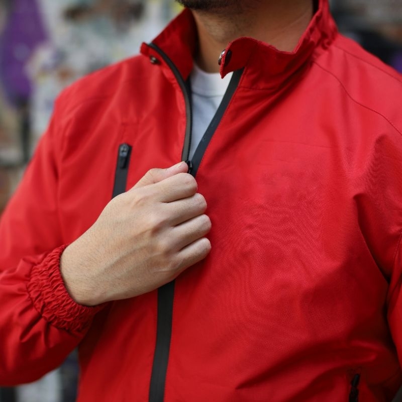 Jual Jacket CABA Street Merah Polos, Jaket Merah, Jaket Pria Motor ...
