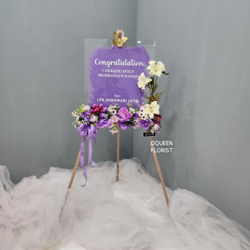 Jual Dqueen Florist - Bunga Papan Akrilik Artificial Premium Gift ...