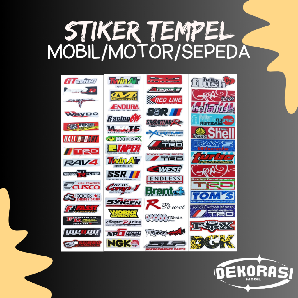 Jual STIKER TEMPEL MOBIL KEREN | Shopee Indonesia
