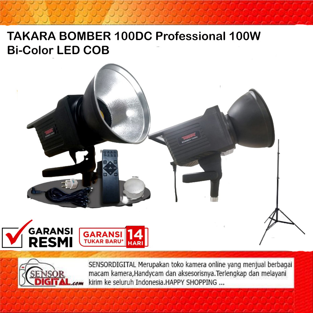 Jual Takara Bomber 100DC Professional 100 DC Video LED Light Lampu ...