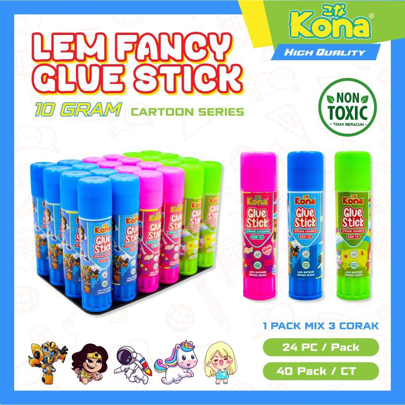 Jual lem stik fancy KONA 10 gr | Shopee Indonesia