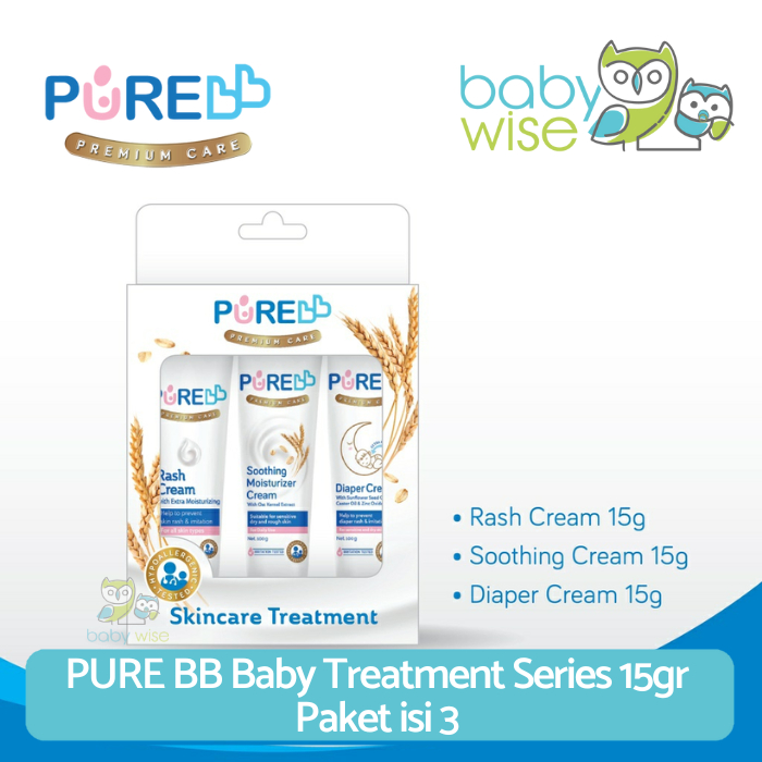 Jual PURE BB Baby Treatment Series (Paket isi 3) - Perawatan Kulit Bayi ...