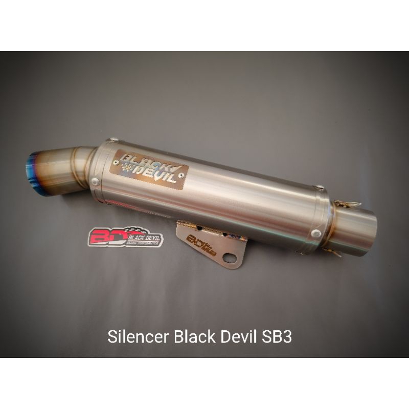 Jual silencer knalpot Black Devil SB3 Corong silencer only | Shopee ...