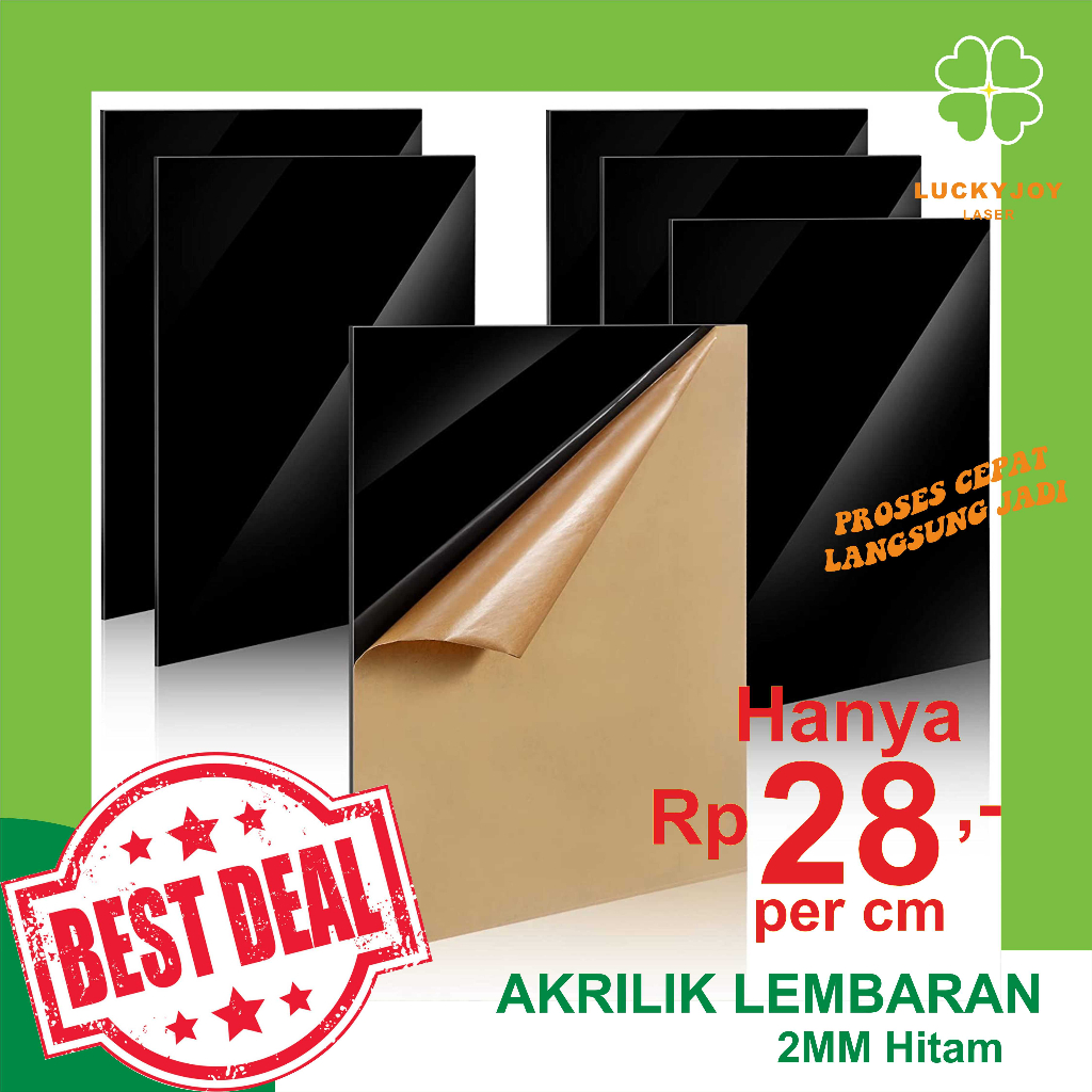 Jual Acrylic Hitam Solid 2mm Custom | jual Akrilik item potongan kustom ...