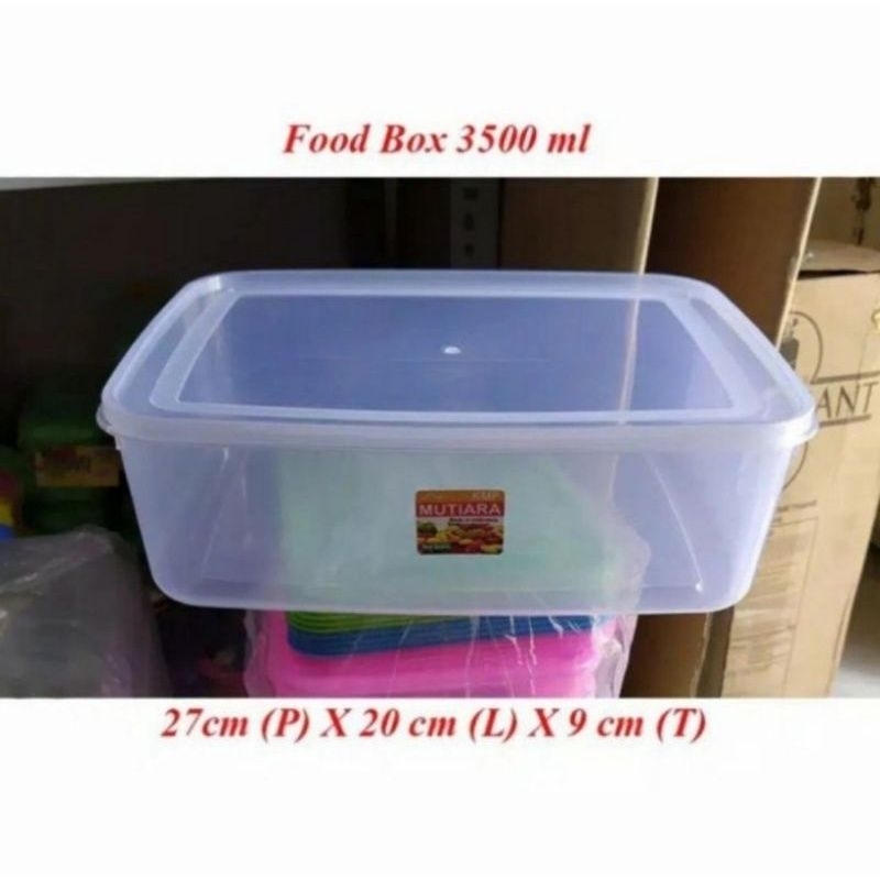 Jual Food box 3500 ml / packaging nasi sayur cattering 3500ml sealware kotak plastik | Shopee ...
