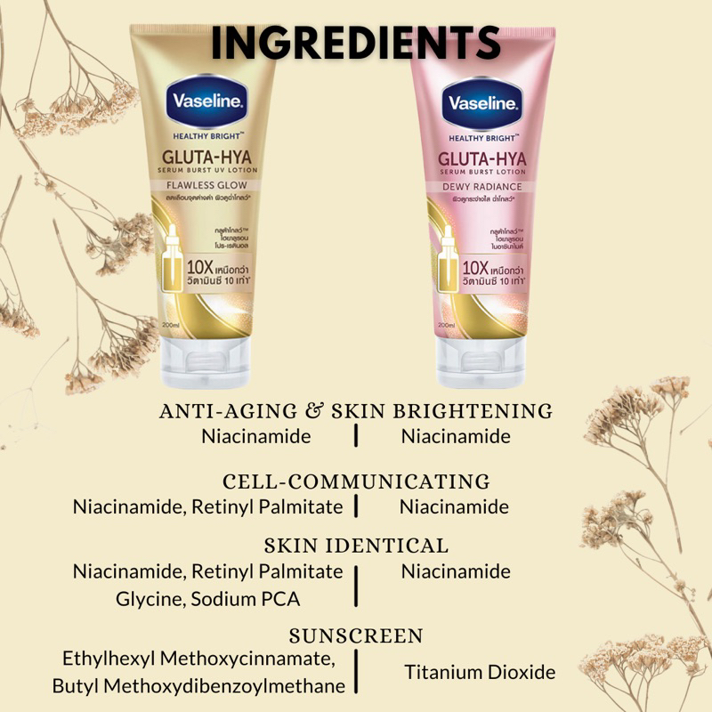 Jual Vaseline Healthy Bright Gluta-Hya Serum Burst Lotion 330ml : Dewy ...