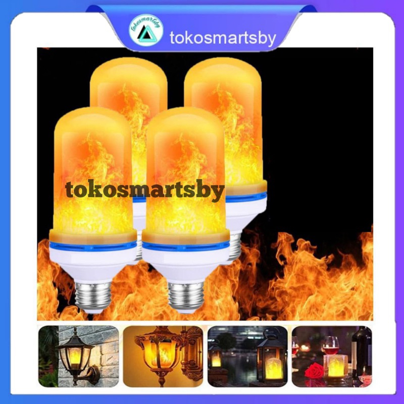 Jual Lampu Api / Lampu Obor Api / LED Bohlam Api 9 Watt | Shopee Indonesia