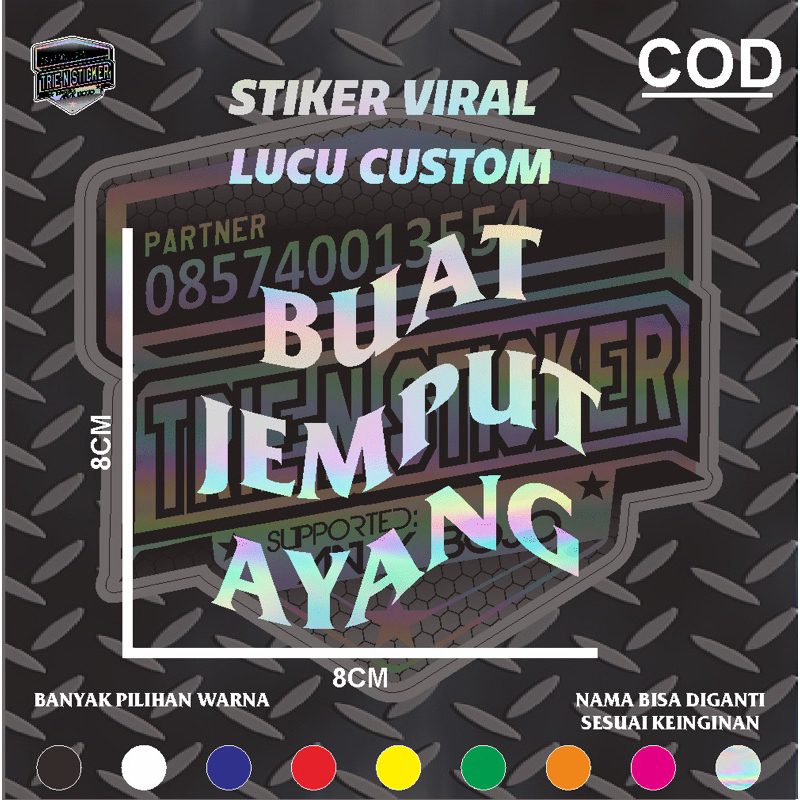 Jual Stiker viral lucu custom | Shopee Indonesia