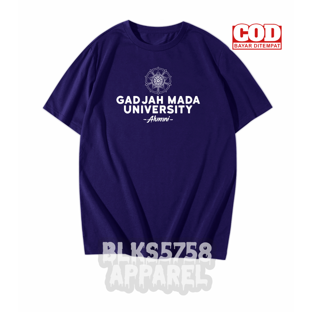 Jual Kaos Pria Wanita UGM UNIVERSITY ALUMNI Cotton Combed Premium 30S ...