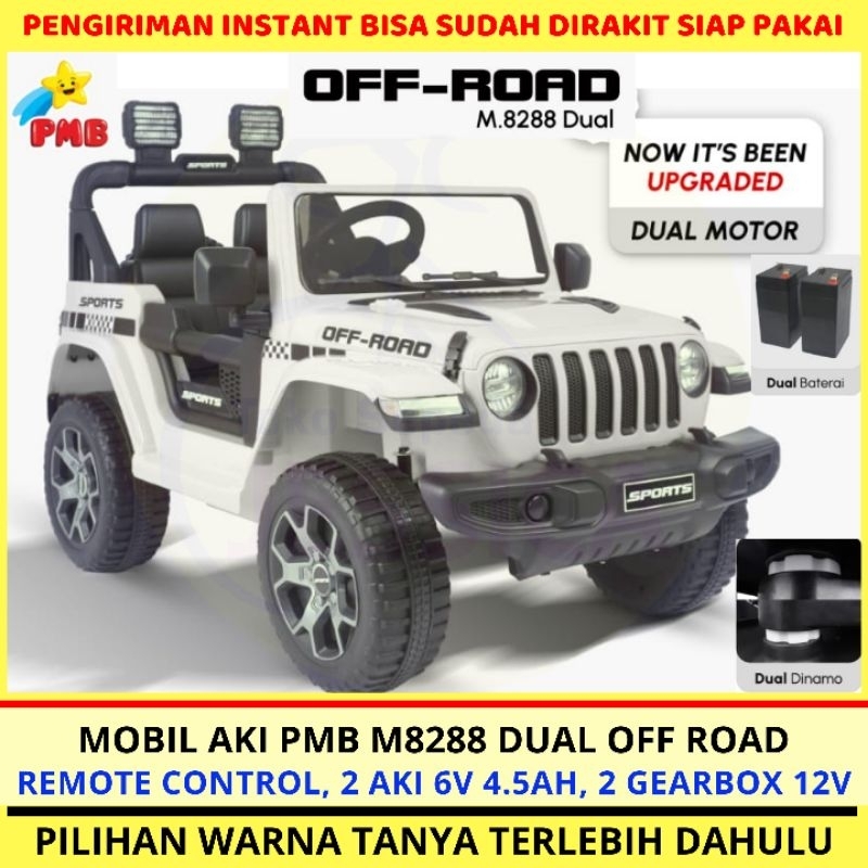 Jual Mobil Aki Remote Control Jeep Rubicon PMB M 8288 Off Road Mainan ...