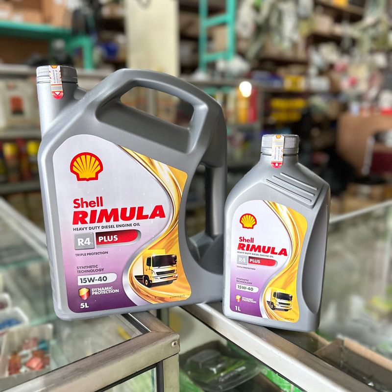 Jual Oli Mobil Shell Rimula R4 Plus Kemasan 1 Liter | Shopee Indonesia