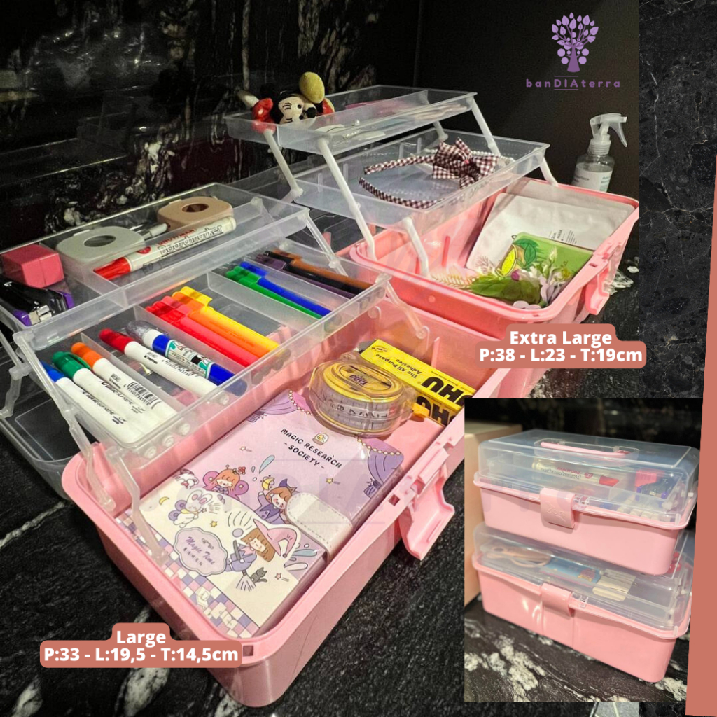 Jual Bandiaterra 3-Layer Foldable Storage Box / Kotak Penyimpanan 3 ...