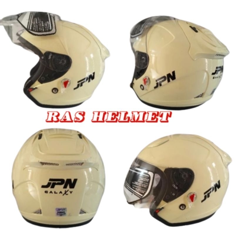 Jual Helm jpn galaxy cream glossy | Shopee Indonesia