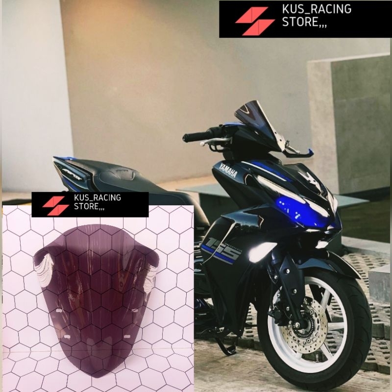 Jual VISOR - WINSHIELD YAMAHA AEROX OLD AEROX NEW BAHAN AKRILIK TEBAL ...