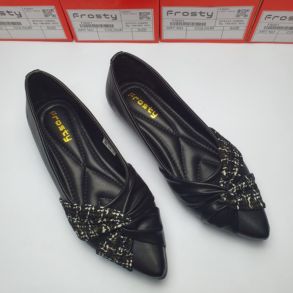 Jual Frostyshoes sepatu flatshoes wanita sepatu slip on FLT-008 | Shopee Indonesia