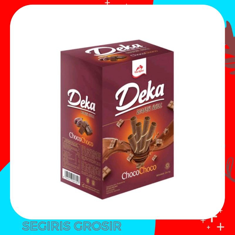 Jual Deka wafer roll chocolate 1 box isi 24 pcs | Shopee Indonesia
