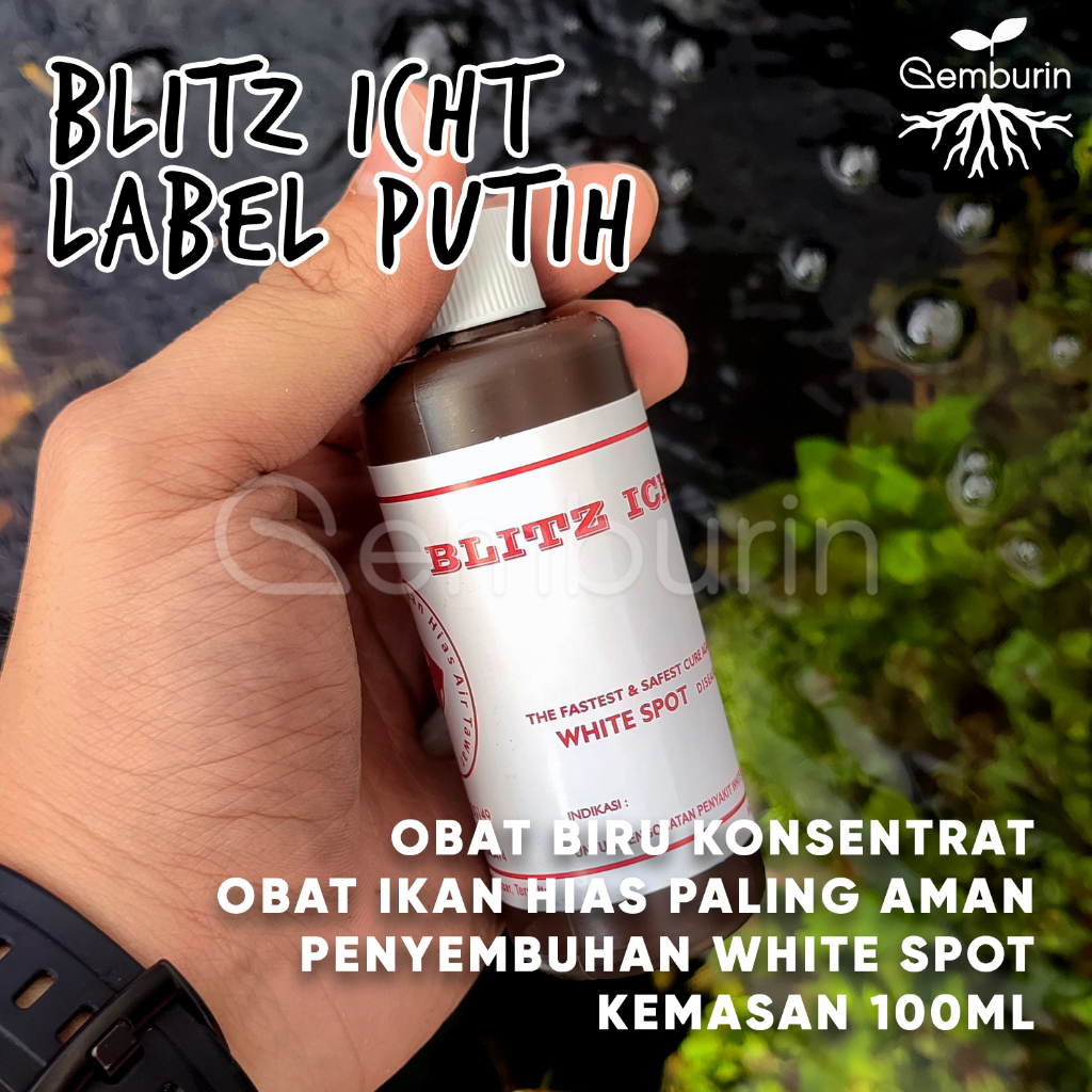 Jual Blitz Icht 100 ml / Obat Anti White Spot / Pekatan Obat Biru ...