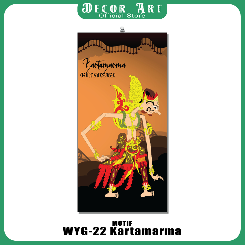 Jual DecorArt 15x30 Cm Dekorasi Hiasan Dinding Kayu Tema Wayang Kulit ...