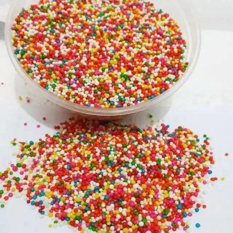 Jual TRIMIT SPIKEL / SPRINKLE WARNA-WARNI REPACK 100 GR | Shopee Indonesia