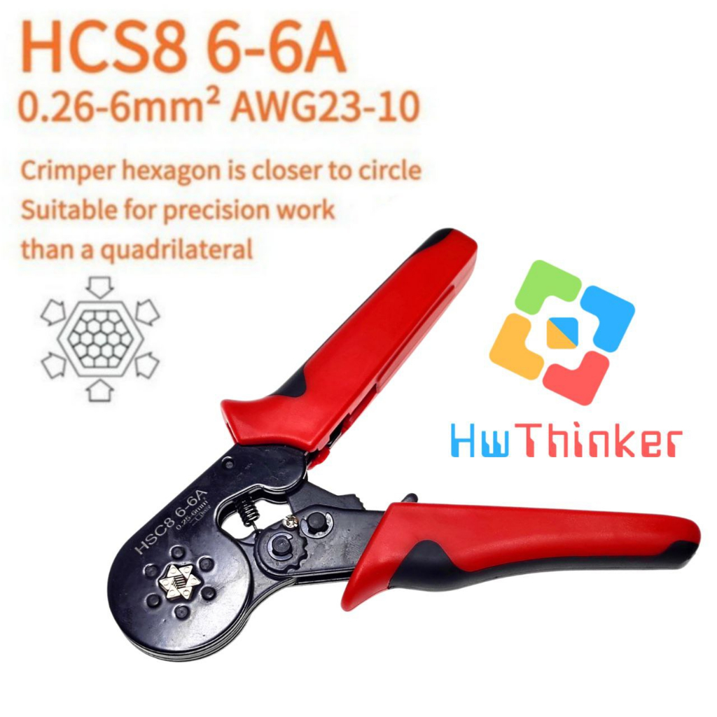 Jual HSC8 6-6 6-6A Tang Press Crimping Pliers Ferrules Skun Tusuk Tube ...