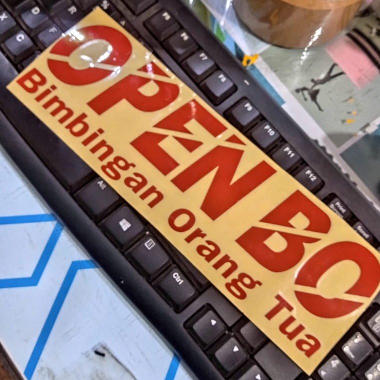 Jual stiker cutting open bo open bimbingan orang tua | Shopee Indonesia