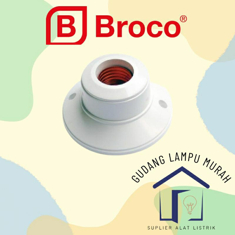 Jual Fitting Plafon Bulat BROCO 1212 Fiting Plafon BROCO Bulat 1212 ...